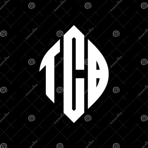 Tcb Circle Letter Logo Design With Circle And Ellipse Shape Tcb