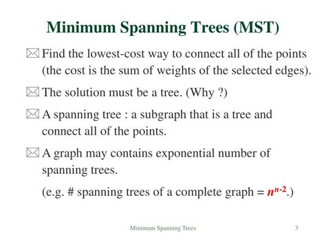 Ppt Minimum Spanning Trees Powerpoint Presentation Free Download