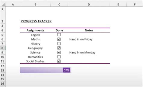 excel challenge 29 how to make an excel progress bar goskills