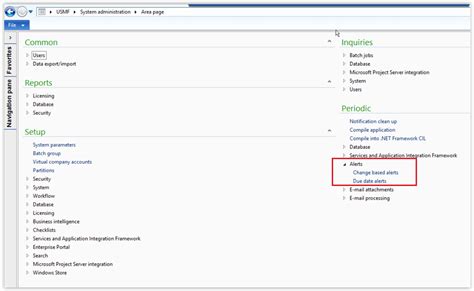 Alerts In Microsoft Dynamics AX 2012
