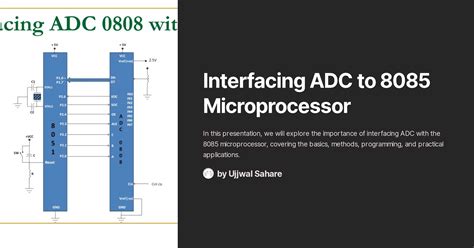 Interfacing Adc To 8085 Microprocessor