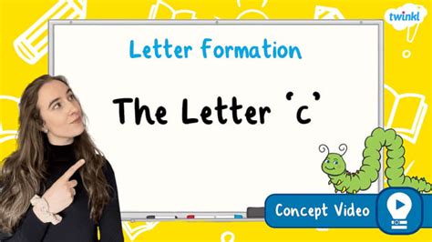 The Letter C Letter Formation Handwriting Concept Video