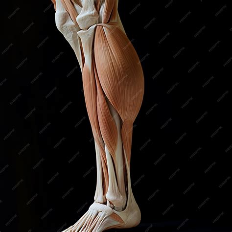 Human Leg Muscles And Bones Anatomy Lower Leg And Foot 3d Render
