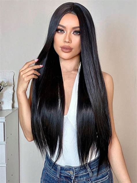 Extra Long Straight Synthetic Wig Shein Usa
