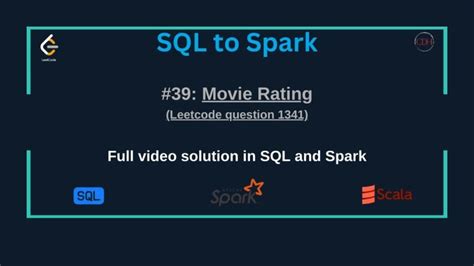 Omkar Anil Kumar On Linkedin Sqltospark 39 Movie Rating Sql And Spark