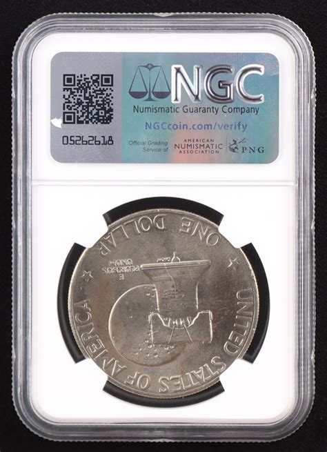 1776 1976 Eisenhower Bicentennial Silver Dollar Type 2 Ngc Ms65