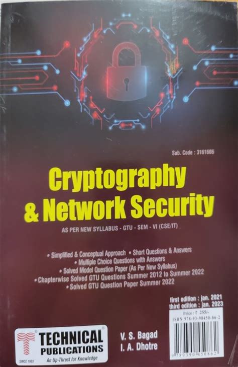 Cryptography And Network Security Technical Publication Engineering Book Store