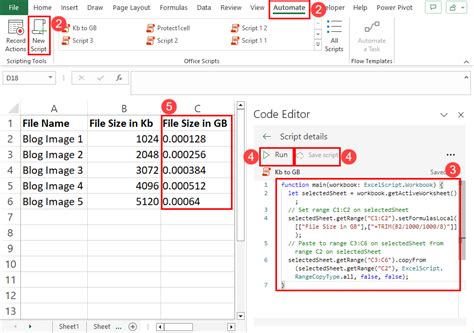 how to convert kb to gb in excel 6 best ways on sheets
