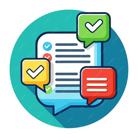 assignment tasks icon speech bubbles with marks 3d vector illustration