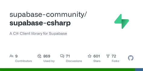 Server Side Applications · Supabase Communitysupabase Csharp Wiki · Github