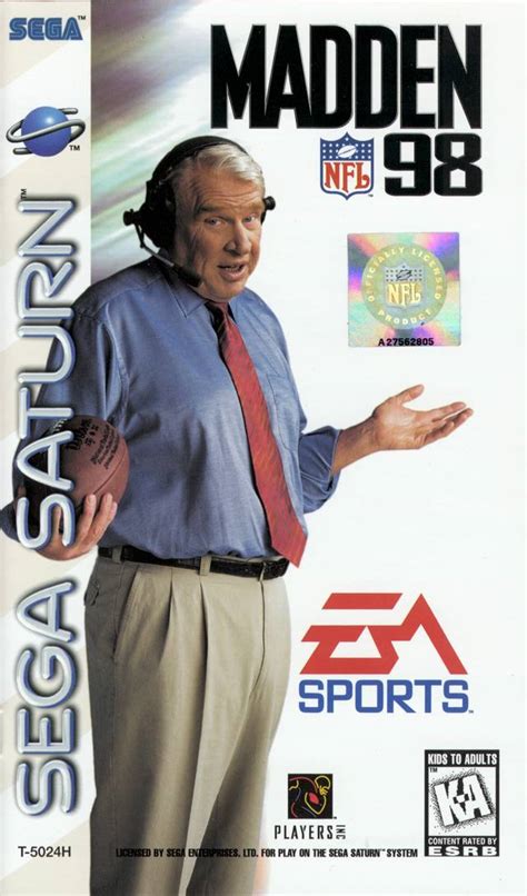 Madden 98 Sega Saturn Game