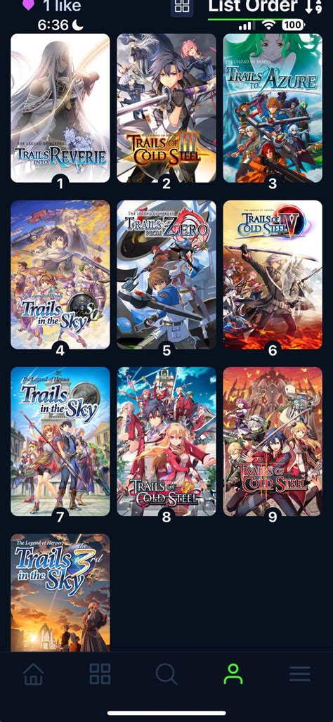 my trails games ranked r falcom