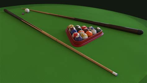 3d Pool Cue Model Turbosquid 1330544