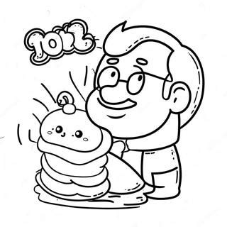 Mikey And Jj With Colorful Balloons Coloring Page Coloring Pages Com