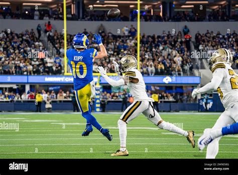 Los Angeles Rams Wide Receiver Cooper Kupp 10 Catches A Pass Against
