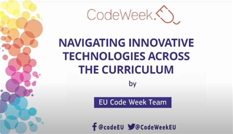 Navigating Innovative Technologies Across The Curriculum With An Eu