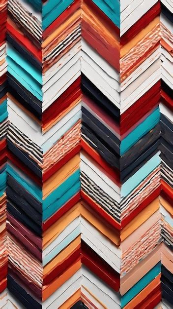 Premium Ai Image Geometric Zig Zag Pattern Background 3d Rendering