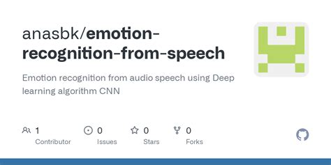 GitHub Anasbk Emotion Recognition From Speech Emotion Recognition From Audio Speech Using