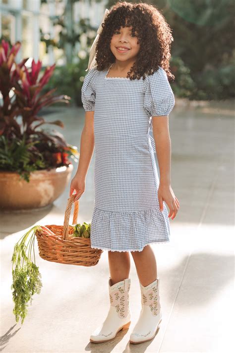 Mini Hannah Dress In Blue Gingham Final Sale Ultraivycityco