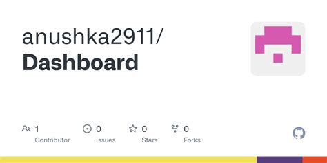 GitHub Anushka Dashboard