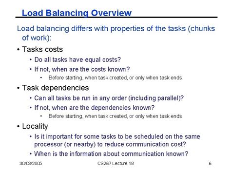 cs 267 applications of parallel computers load balancing