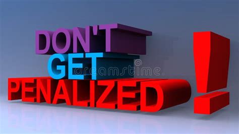 don`t get penalized on blue stock illustration illustration of blue