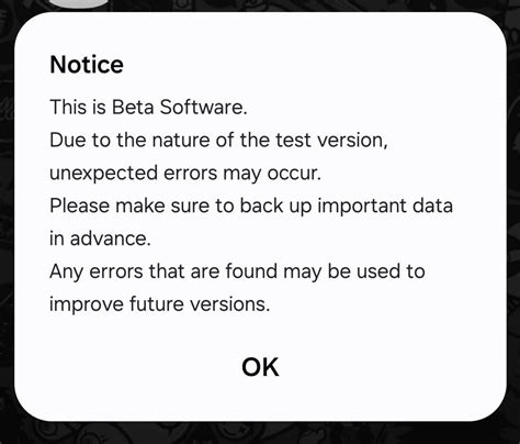 Getting This Is Beta Software Warning R Galaxys23