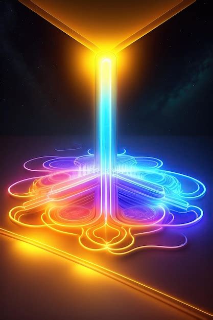 Premium Ai Image Glowing Neural Links Network