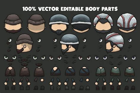 Winter 4 Direction Npc Character Sprites