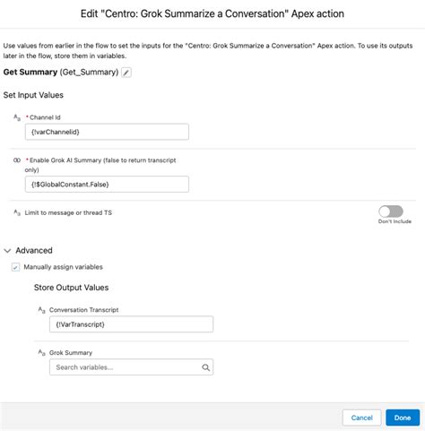 Grok Summarize A Conversation Flow Element Centro