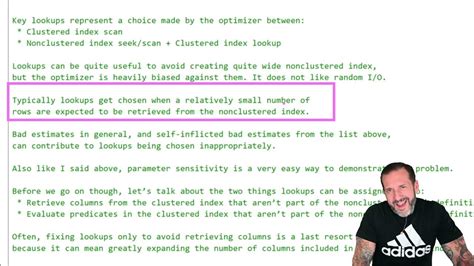 Indexing Sql Server Queries For Performance Predicate Key Lookups Youtube