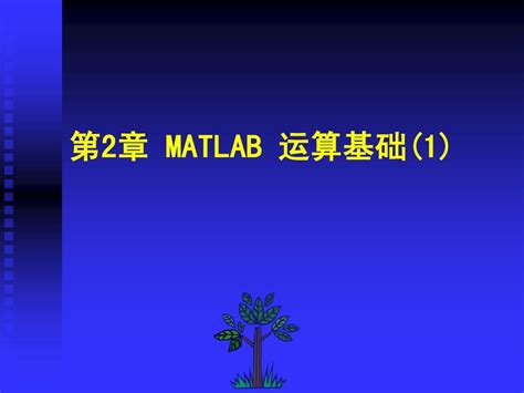 第2章 Matlab 运算基础 1 Word文档在线阅读与下载 无忧文档