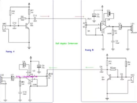 Gambar Rangkaian Intercom Satu IC Yang Mudah Dipahami