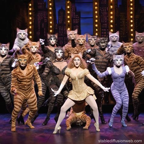 Broadway Musical Scene Inspired By Cats Stable Diffusion Online