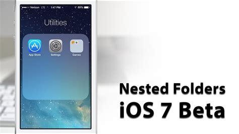 [ios 7 glitch] how to create nested folders with ios 7 beta folders