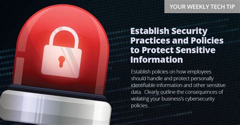 Weekly Tech Tip Establish Security Practices And Policies To Protect