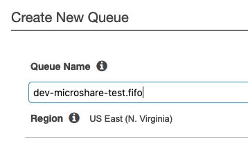 AWS SQS Integration Microshare