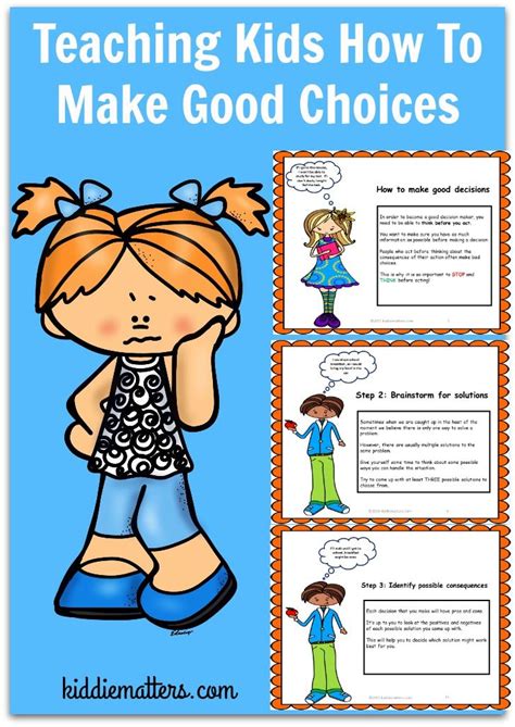 Making Better Choices Worksheets
