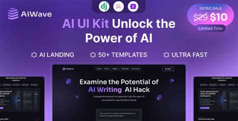 aiwave django 5 ai saas website dashboard ui kit