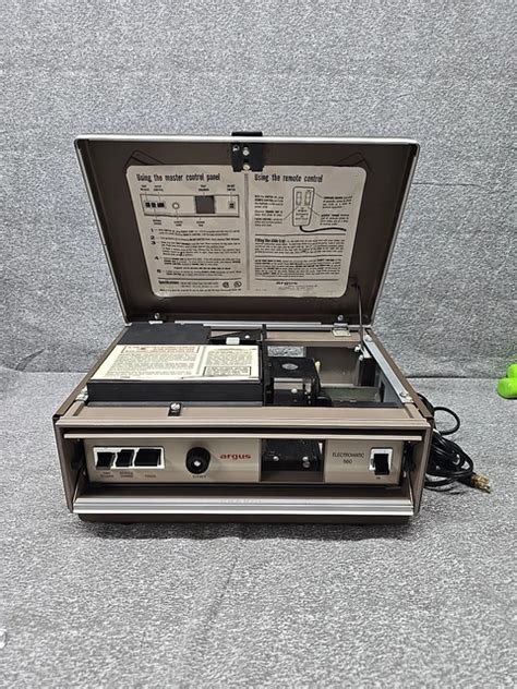 Vintage Argus Electromatic 560 Automatic Slide Projector Missing Remote £28 62 Picclick Uk