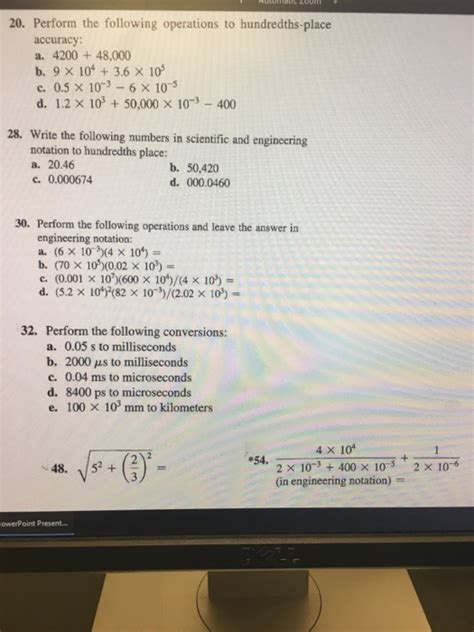 Solved 20 Perform The Following Operations To