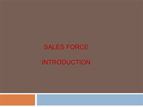 Introduction To Salesforce Ppt Pptx