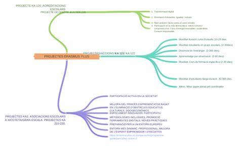 Projectes Erasmus Plus Coggle Diagram