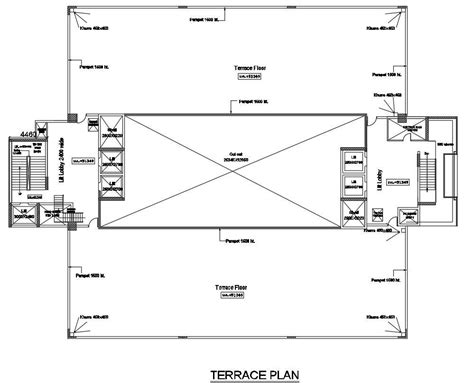 Terrace Plan Of It Workstation In Autocad 2d Drawing Cad File Dwg File