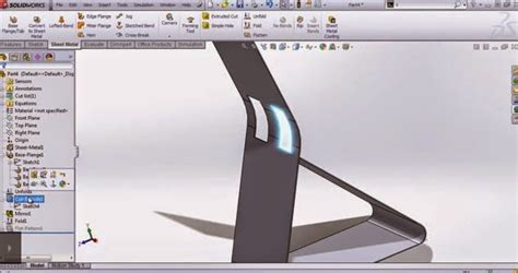 How To Work With Self Intersecting Profiles With Solidworks Sheet Metal