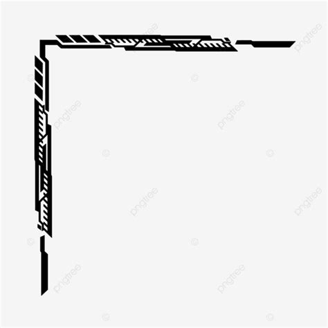 Dynamic Tech Futuristic Frame Png