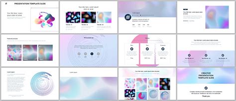 최소한의 발표 기하학적 인 패턴 그라디언트 흰색 액체 모양 포트폴리오 템플릿 책자 커버 벡터 디자인입니다 전단지 브로셔 리포트 광고에 대 한 프레 젠 테이 션 슬라이드 0