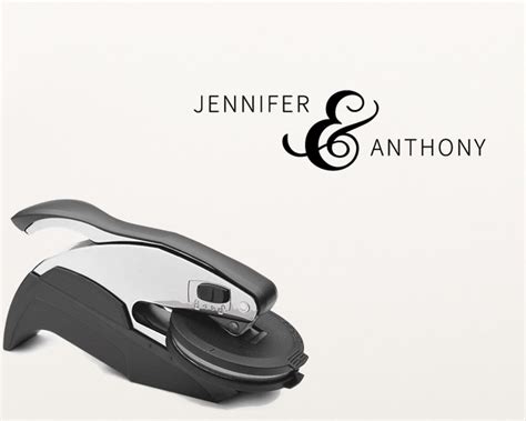 Save The Date Embossing Seal Custom Embossing Stamp Wedding Etsy