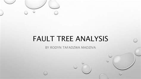 Fault Tree Analysis Fta Seminar Presentation Pptx Computing