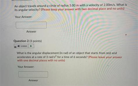solved an object travels around a circle of radius 5 00 m